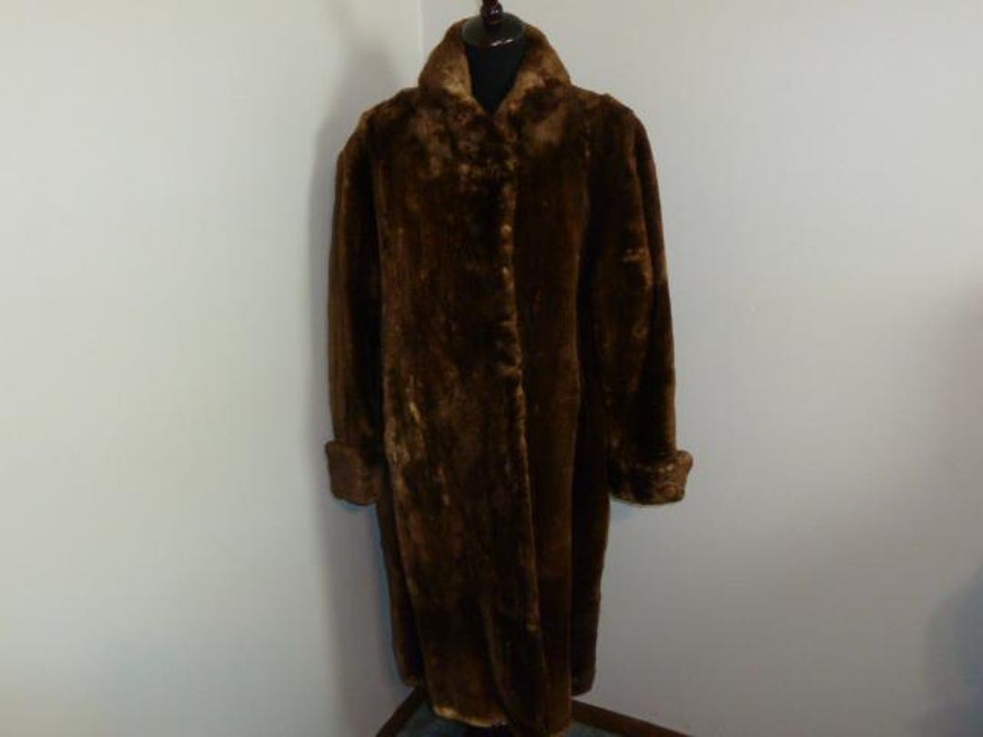 Elegant Custom Made Antique Fur Coat Thick Plush Winter J Miner Furs ...