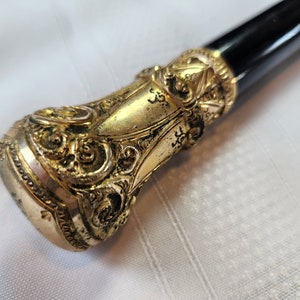 Antique Walking Stick Edwardian Victorian Presentation Cane 1877-1927 ...