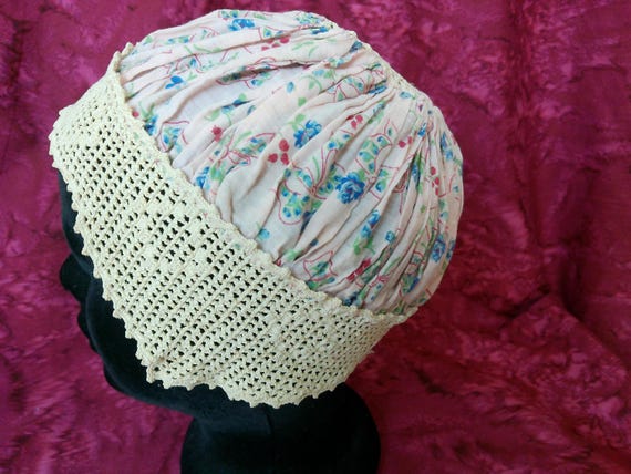 Antique Boudoir Night Cap Vintage Lace Flapper Gatsby… - Gem