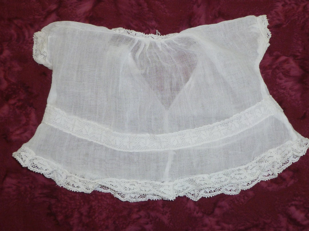 Darling Antique Doll Dress Chemise Nightgown C1900s Valenciennes Lace ...