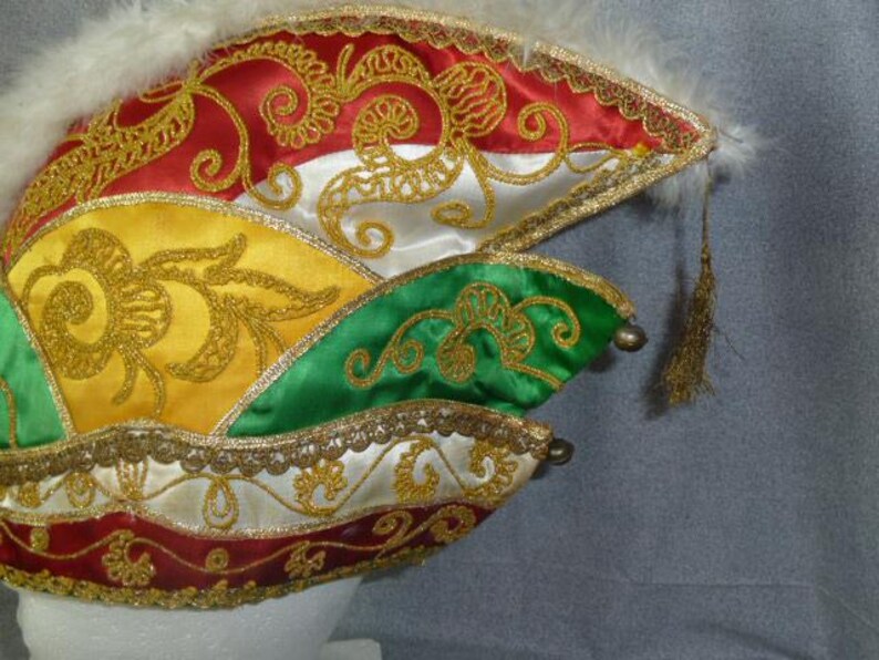 Vintage German Hat Authentic Fasching Hat Traditional Jester Costume ...