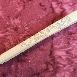 Antique 1880s Victorian Fan Hand Painted Silk Insert Folding Fan ...