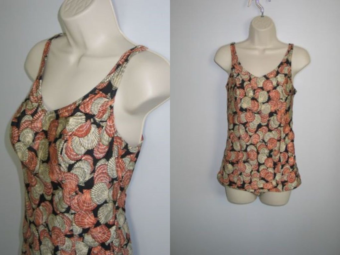 Vintage Bathing Suit 1960s One Piece Swimsuit Swimwear, Retro Beach Pin ...