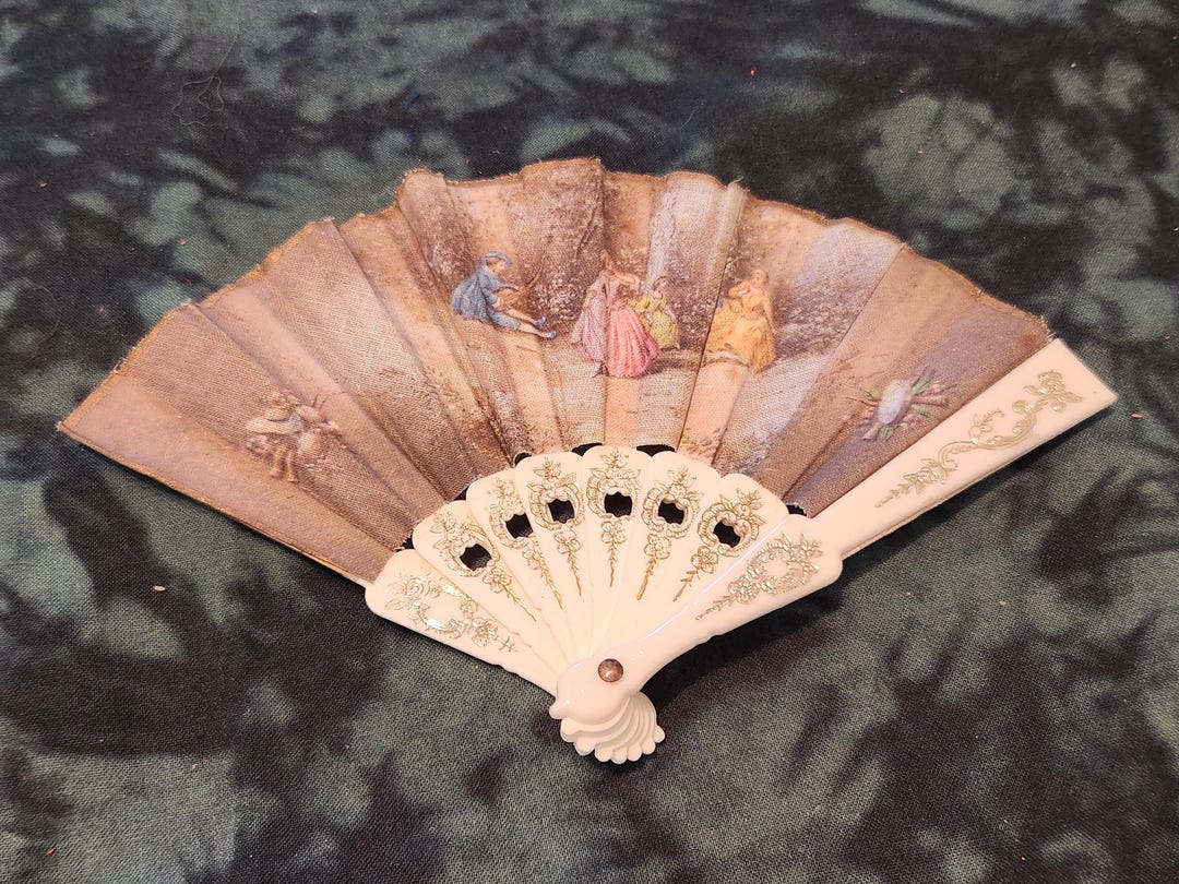 Stunning Vintage Victorian Hand Fan Spain Aristocratic Ladies Small ...