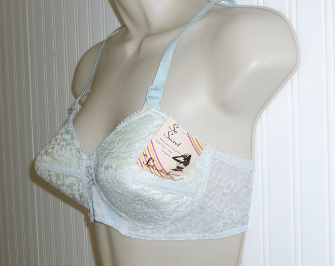 Nos Bullet Bra Vintage So Secret Bra Co 1950s 1960s Lace Bra Lingerie