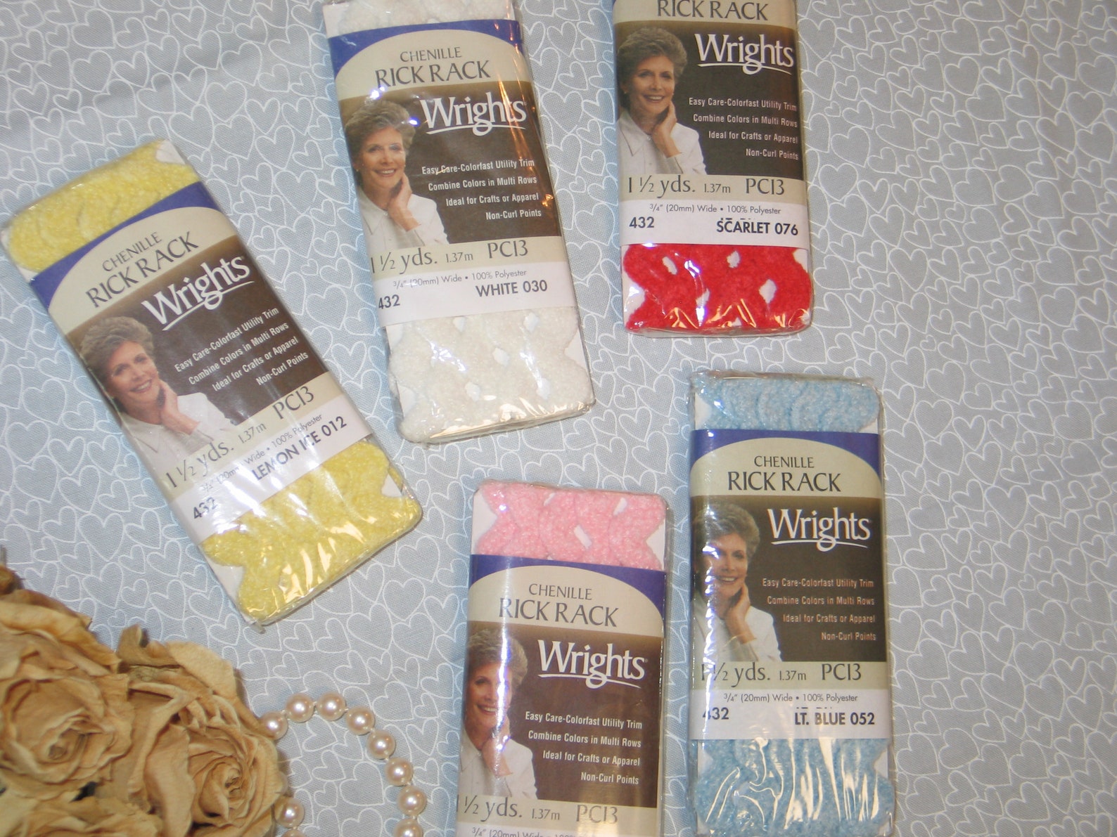 Vintage Chenille Rick Rack Trim Edging NOS New Old Stock Package ...