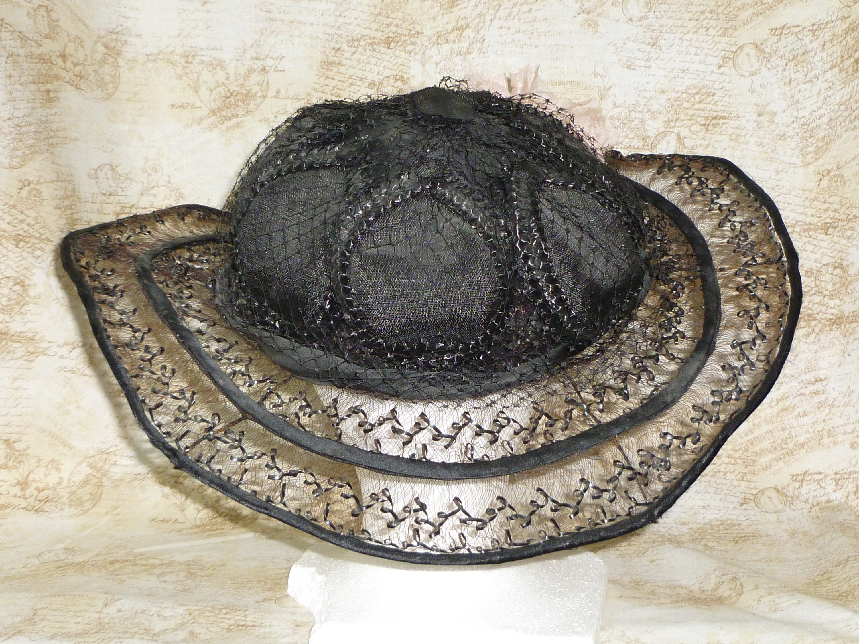 Antiker 1900er Jahre Edwardian Hut Vintage Blumen Gewebt Stroh - Etsy.de