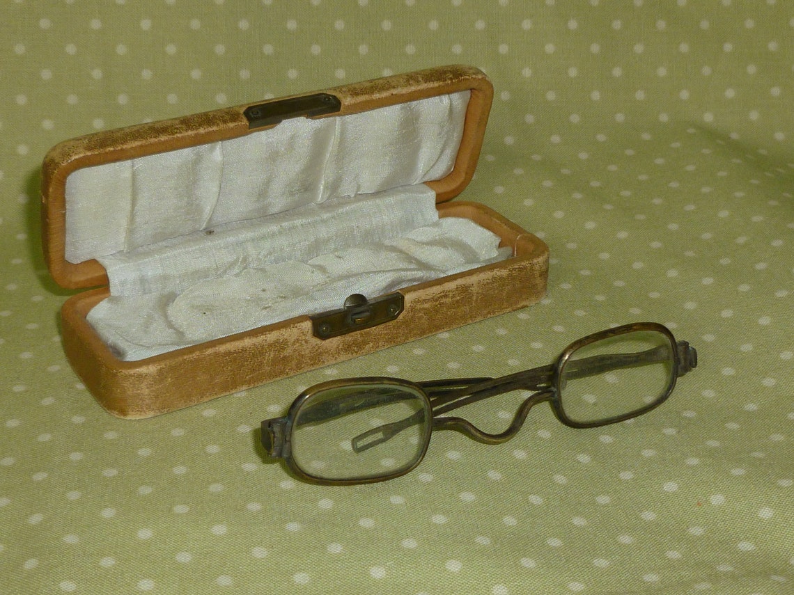 Antique Eyeglasses 1800s Spectacles Civil War Era Silver Tone - Etsy