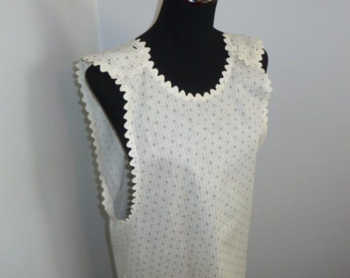 Cute Antique Pinafore Apron 1900s 1920s Cotton Shirting Vintage Trim - Etsy
