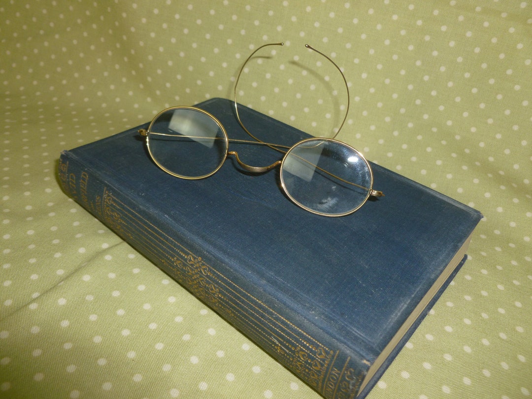 Antique Eyeglasses Marked 12K ? Gold Spectacles-lennon-early 1900's ...