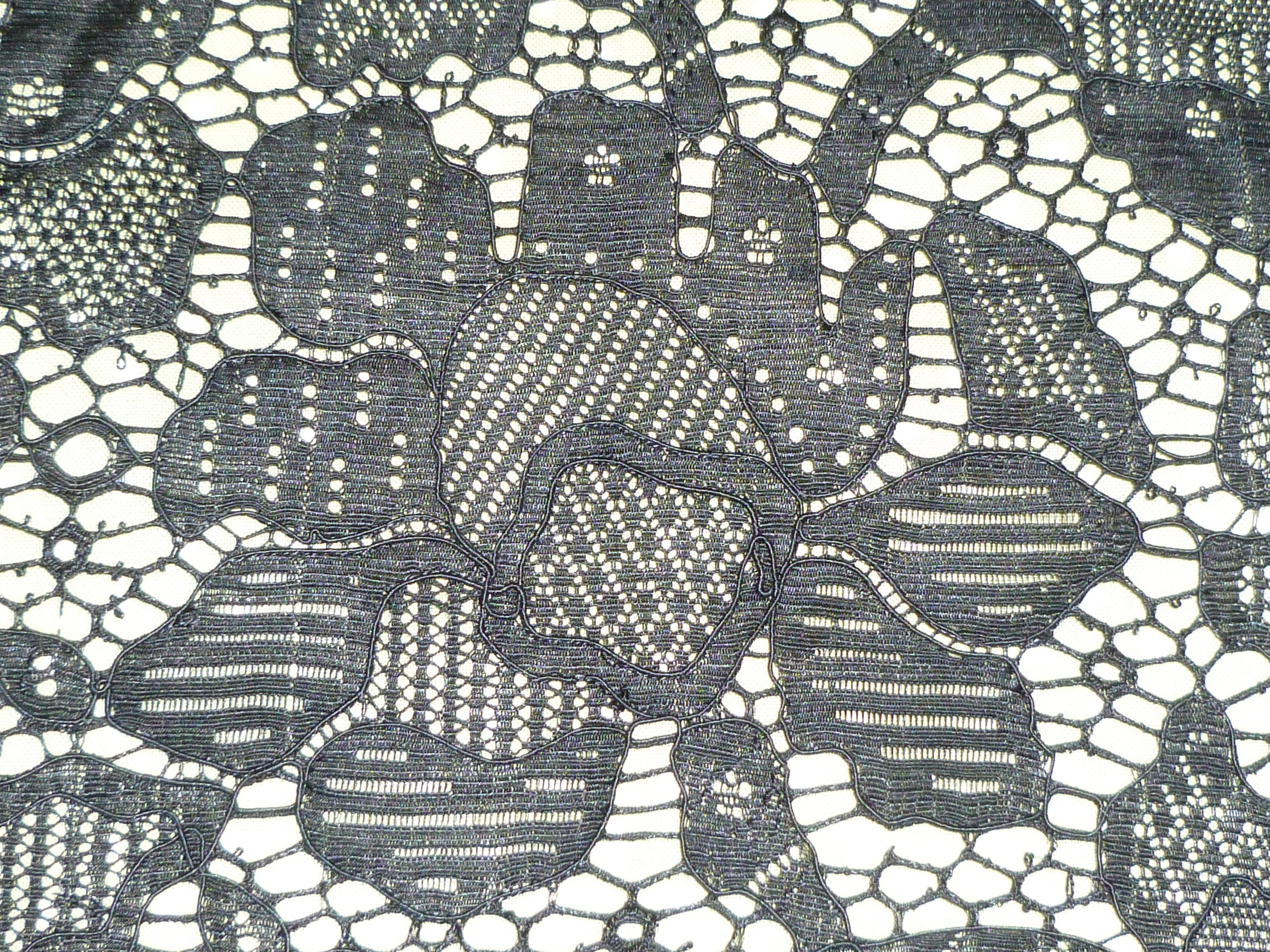 12 Yards Antique French Lace Nos-label-black 10"w 12 Yards-clothing ...