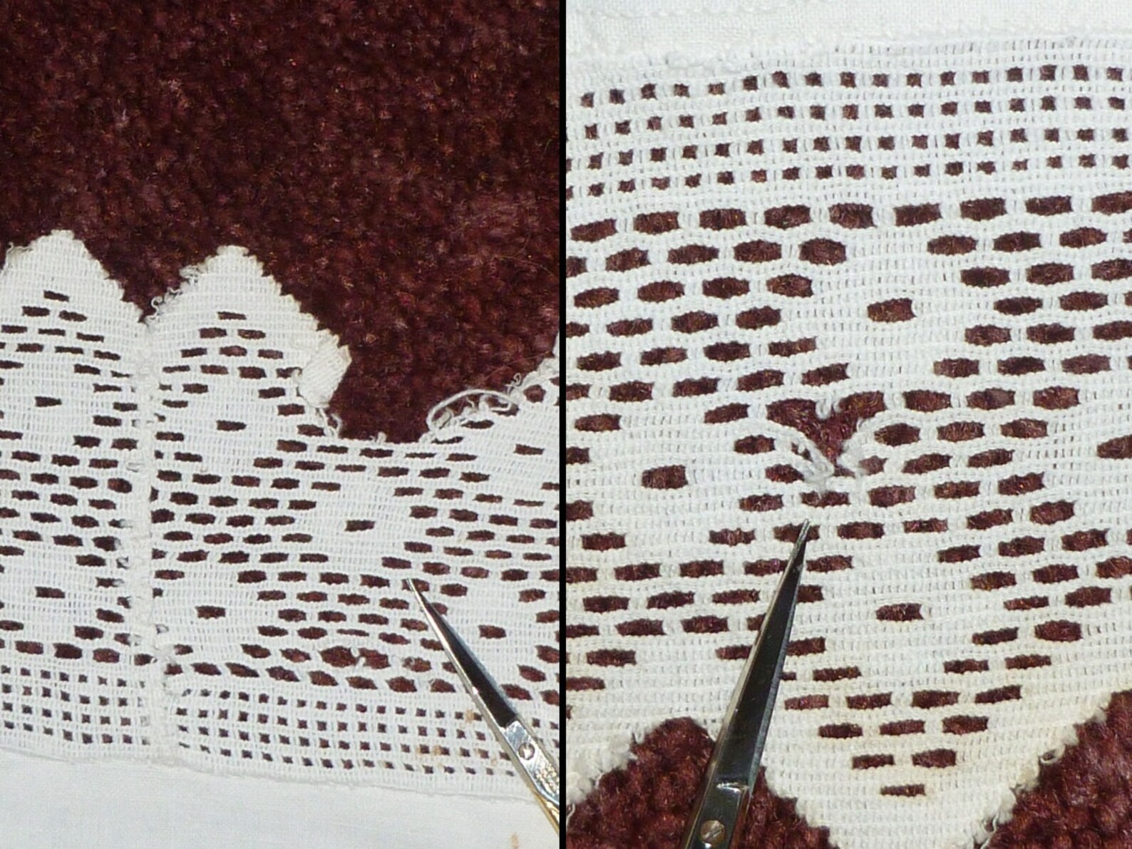 Antique German Alter Cloth Red Work Hand Embroidery Angels Religious ...