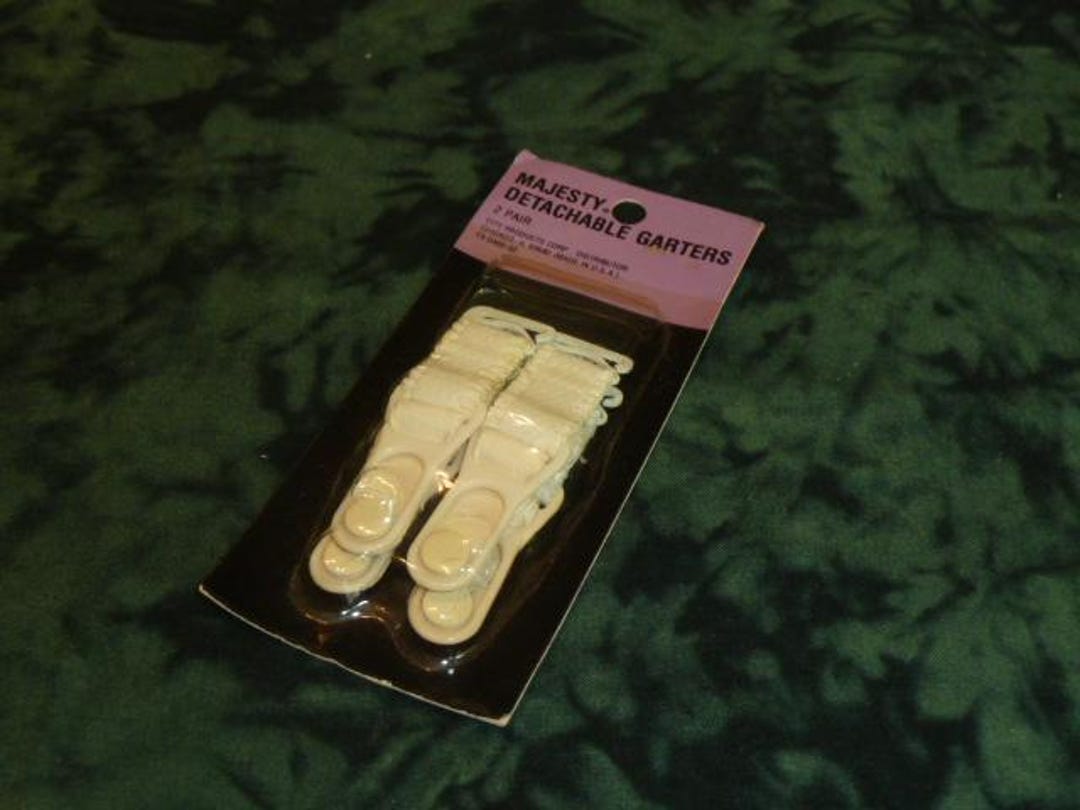 Majesty Vintage NOS Garter Grips Clips 2 Pair Corset Girdle-french ...