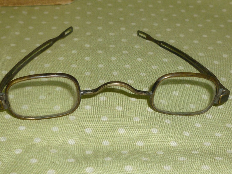 Antique Eyeglasses 1800s Spectacles Civil War Era Silver Tone - Etsy