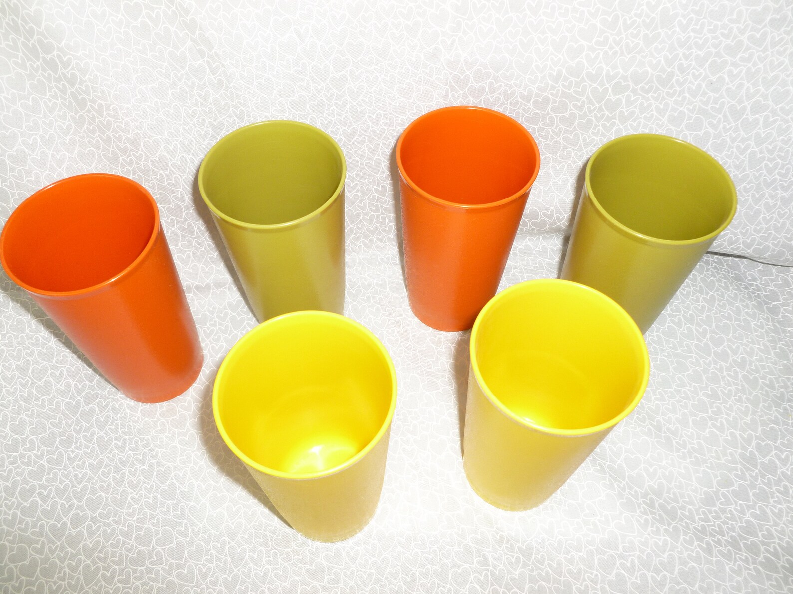 Vintage Tupperware Tumblers, 12 Oz, Set of 6, Tupperware Glasses ...