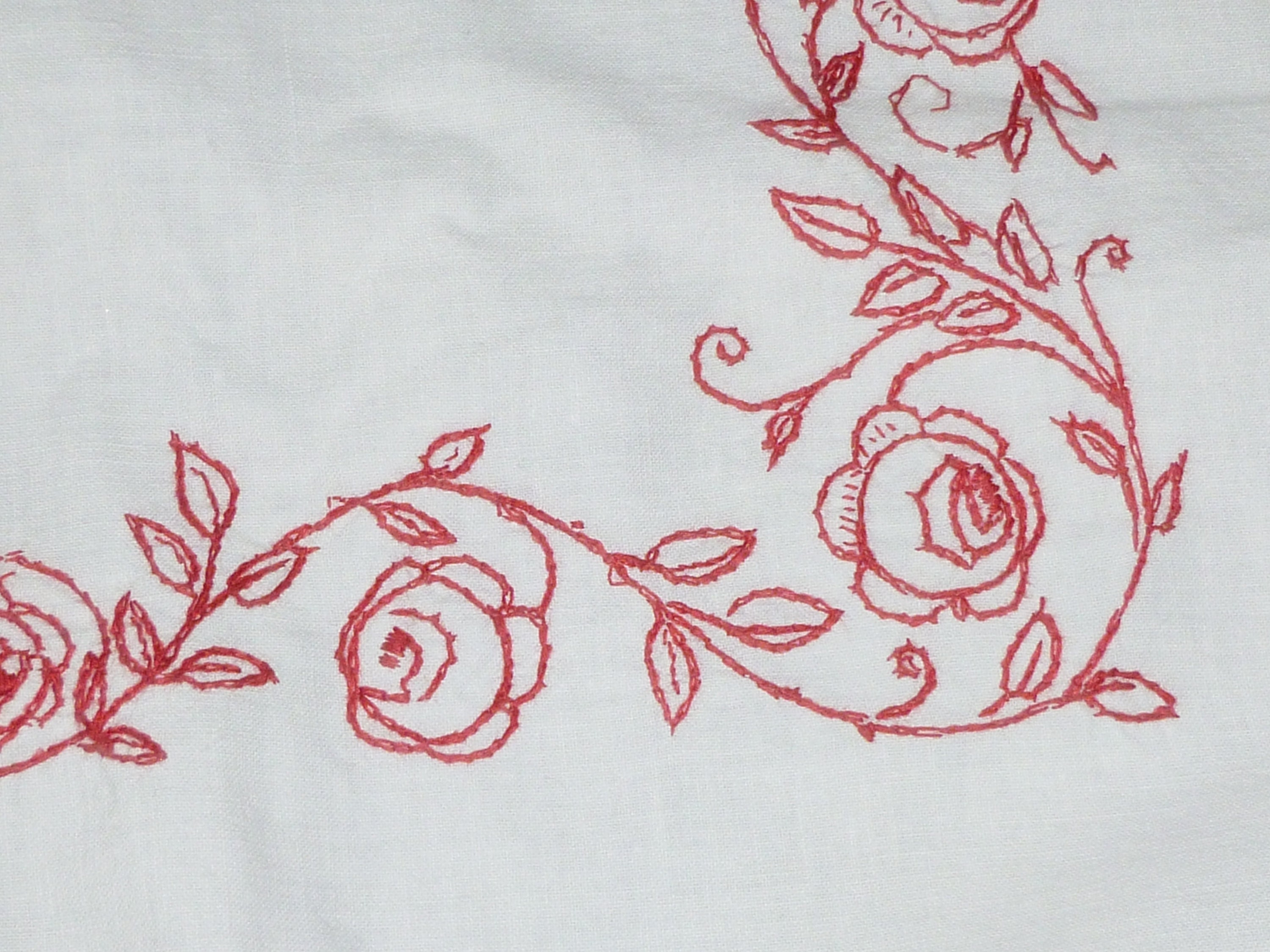 Antique German Alter Cloth Red Work Hand Embroidery Angels | Etsy