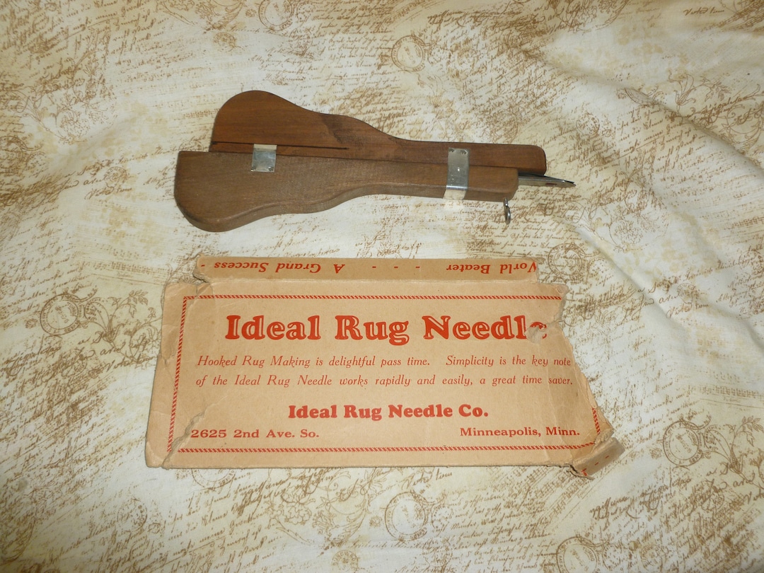 Vintage Ideal Rug Hook Needle Punch Rug Making Hook W/orginal Box - Etsy