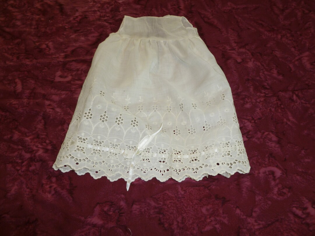 Darling Antique Doll Dress Chemise Petticoat Slip Circa 1900s Victorian ...