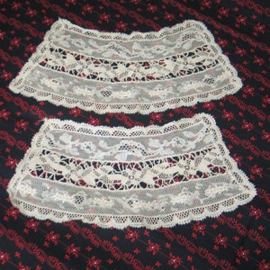 Pair of Antique Victorian Lace Cuffs / Vintage Lace / Point De Venice ...