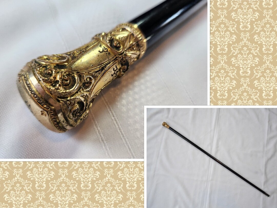 Antique Walking Stick Edwardian Victorian Presentation Cane 1877-1927 ...