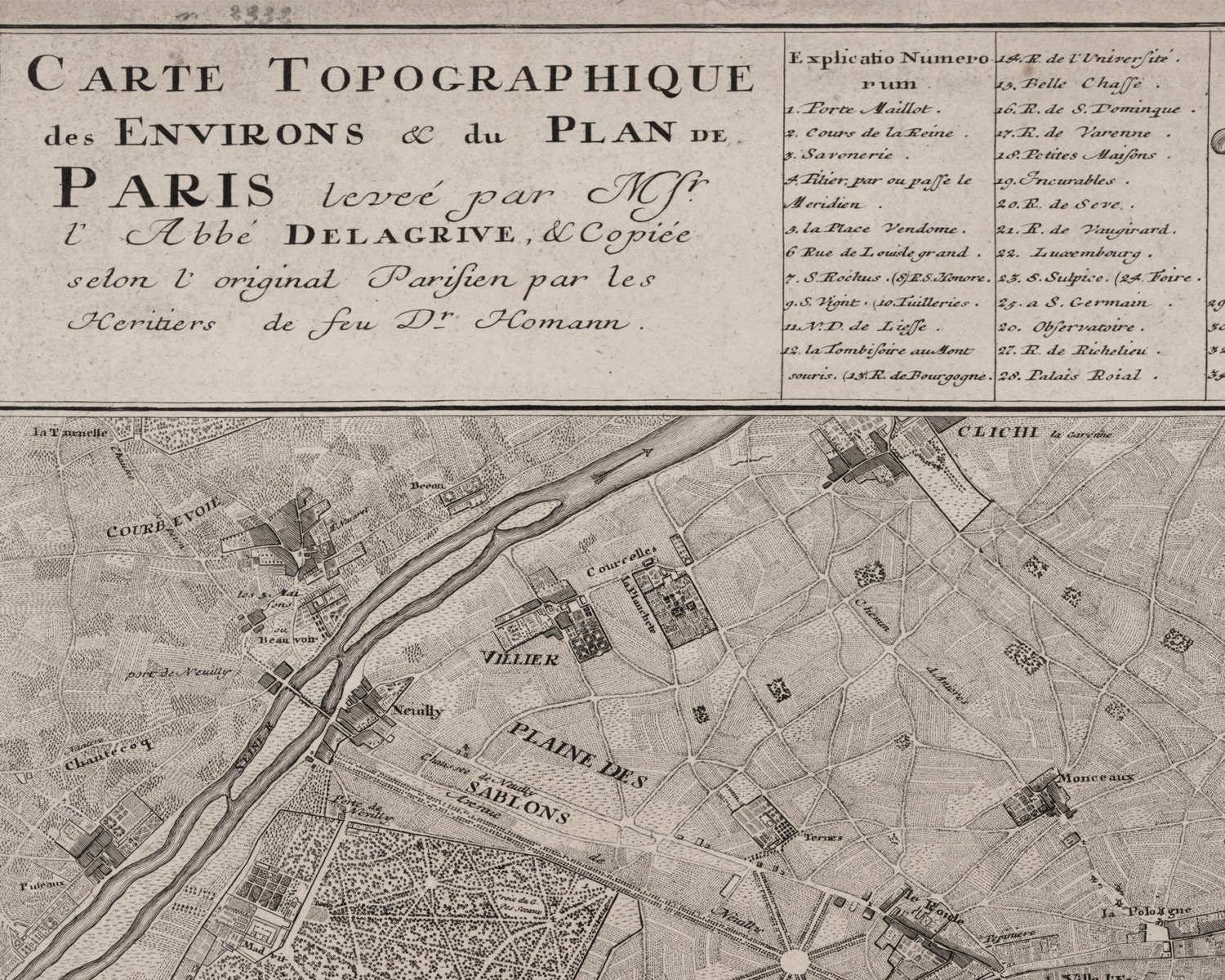 Large Wall Map of Paris Canvas Map of Paris-map Paris France - Etsy Canada