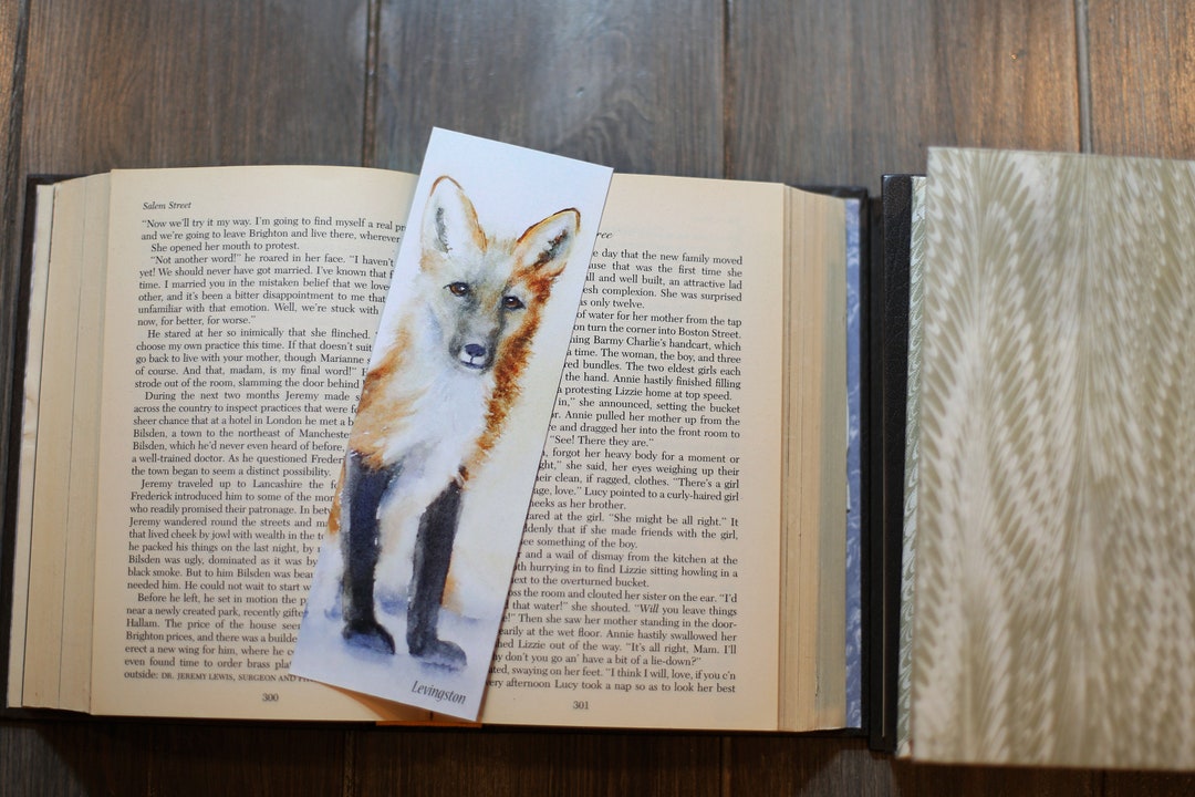 Instant Download of Fox Bookmark. PRINTABLE Watercolor Forest Animal ...