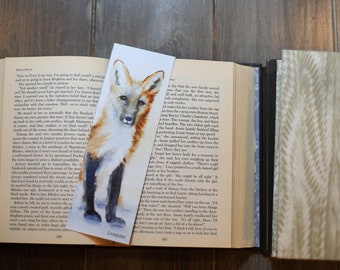 Fox Bookmark Printable Winter Woodland Animals Bookmark Snow - Etsy