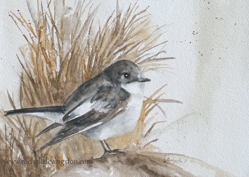 For Her Folk Painting of Bird Painting Bird Wall Hanging Fall Decor ...