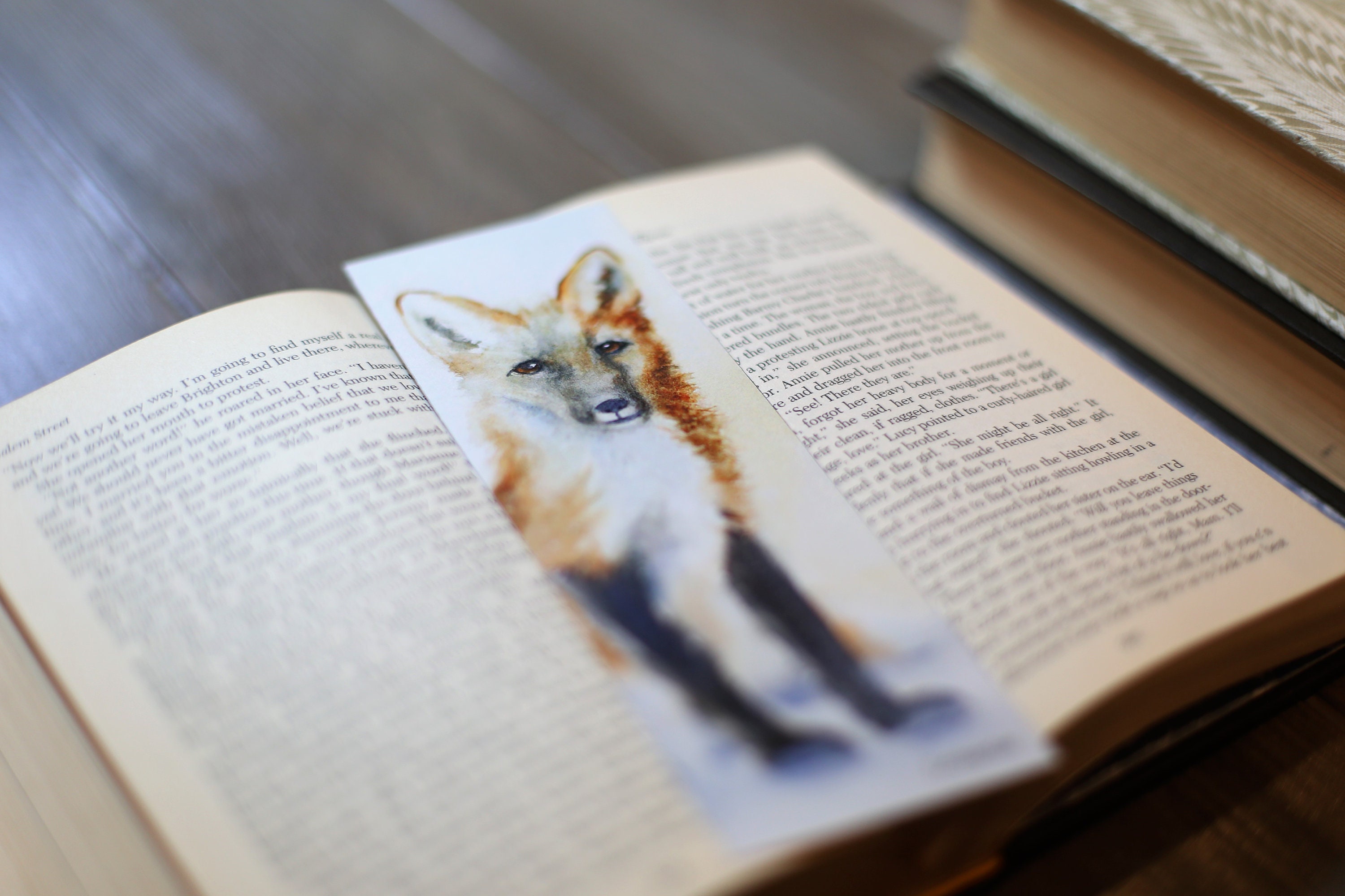 Instant Download of Fox Bookmark. PRINTABLE Watercolor Forest | Etsy