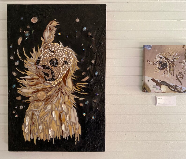 Labrador Mosaic Art Print: Texas Artist Nancy Ferguson Dog Lovers - Etsy