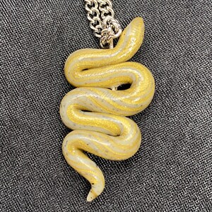 Snake Pendant/clay Snake Necklace/sculpey Clay /pendant/clay Jewelry ...
