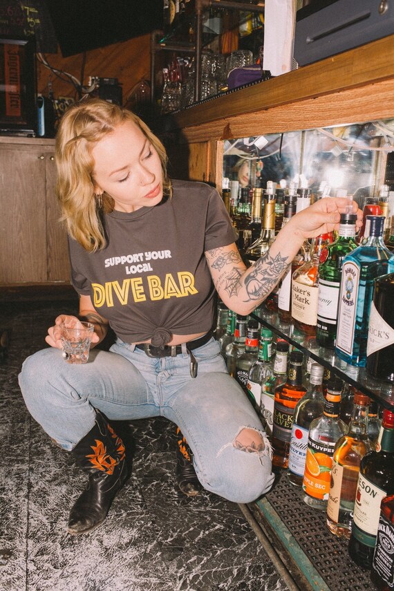 Support Your Local Dive Bar Womens Unisex Graphic Tee Beer | Etsy