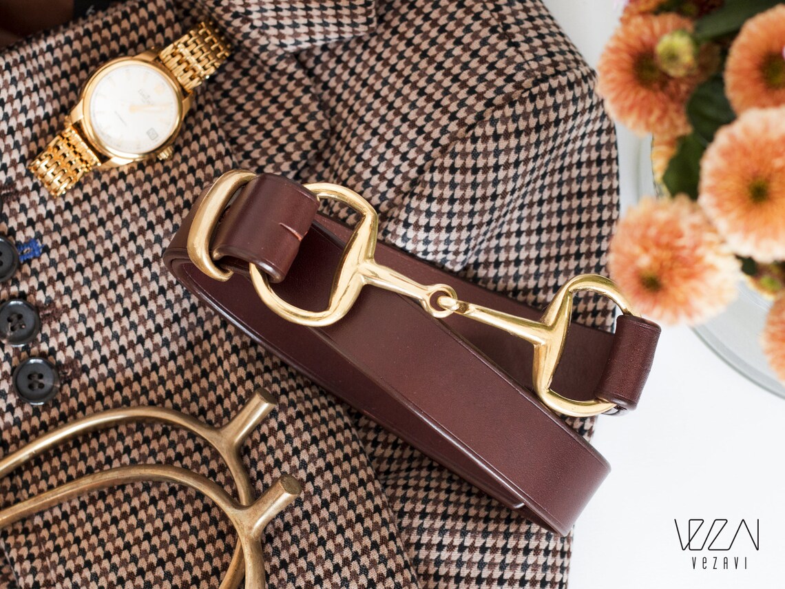 Simple Snaffle Bit Shape Style Equestrian Belt - Etsy
