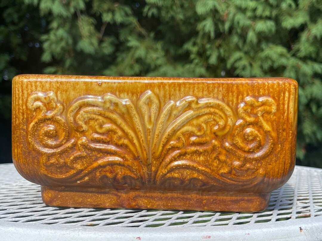 Vintage Haeger Pottery Planter Rectangular Flower Pot Matte - Etsy