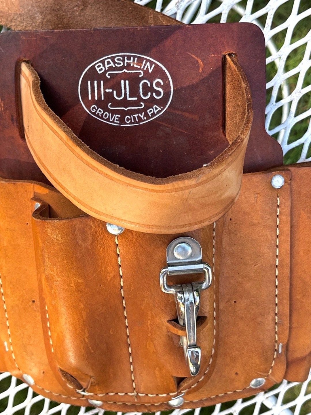 Vintage Bashlin Climbing Tool Belt Lineman Electrician Pole Leather ...