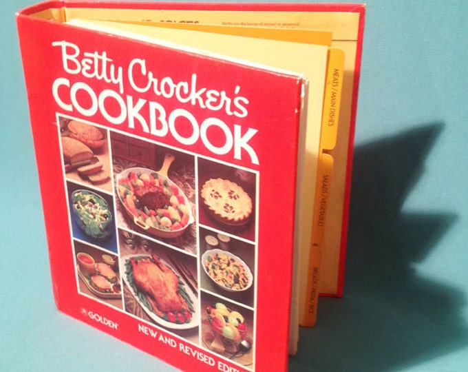 Vintage Betty Crocker Cookbook Red / Orange Cover - Etsy