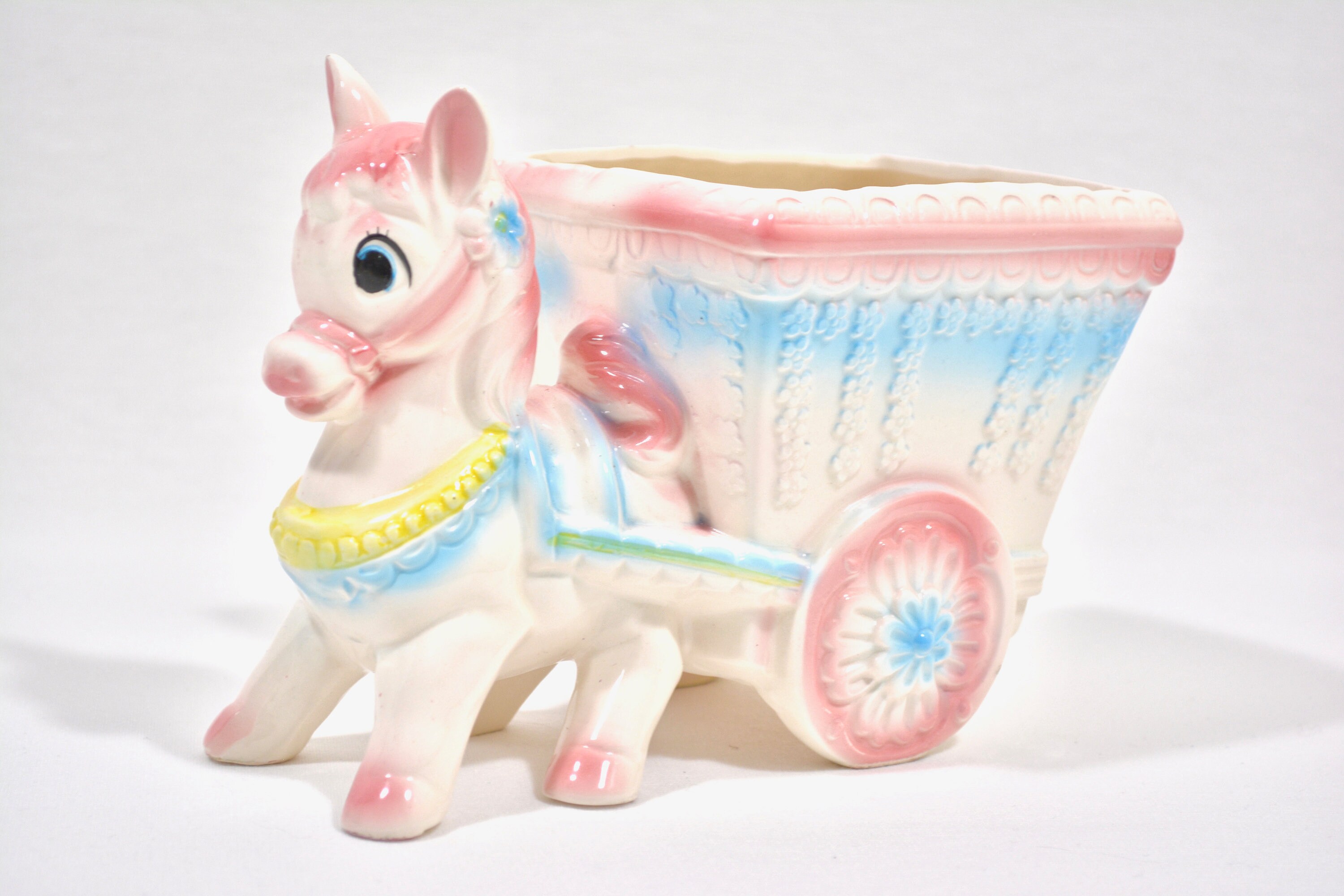 Home & Hobby kitschy fun Vintage Donkey Ceramic Planterholder of small ...