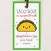 Editable TACO Valentine's Day Tag Taco Bout a Valentine Preschool Card ...