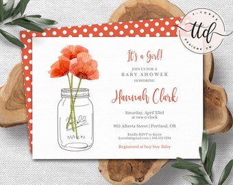 Poppy Baby Shower | Etsy