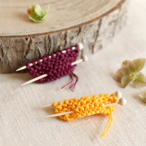 Knitting Pin | Hand Knitted Using Linen | Ecofriendly | Rustic - Etsy