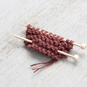Knitting Pin | Hand Knitted Using Linen | Ecofriendly | Rustic | Vegan ...
