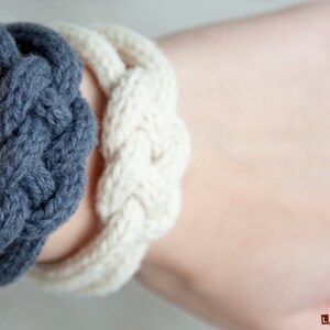 French Knitted Wool Bracelet | Using Lamb's Wool Yarn From France ...