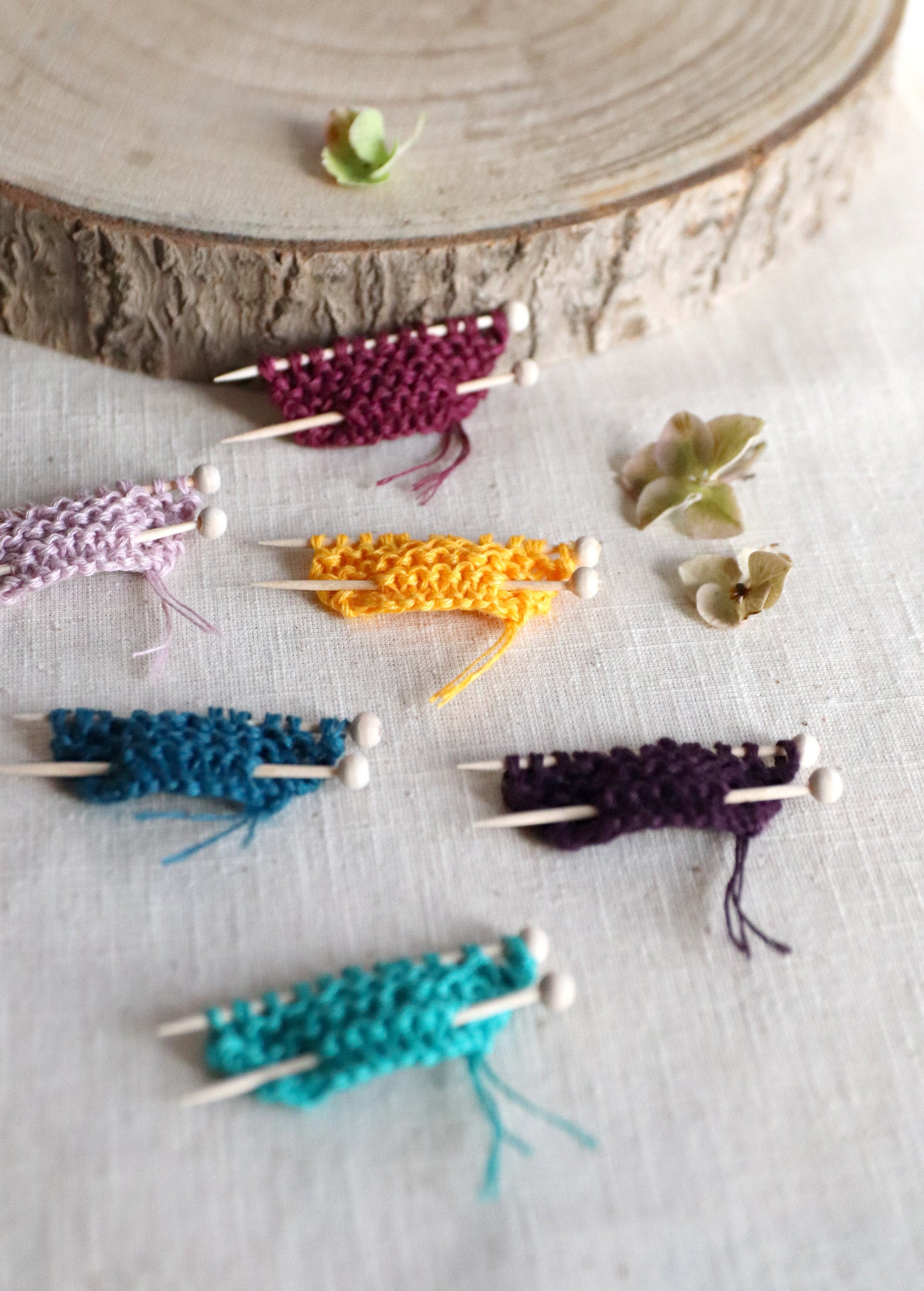 Knitting Pin | Hand Knitted Using Linen | Ecofriendly | Rustic - Etsy