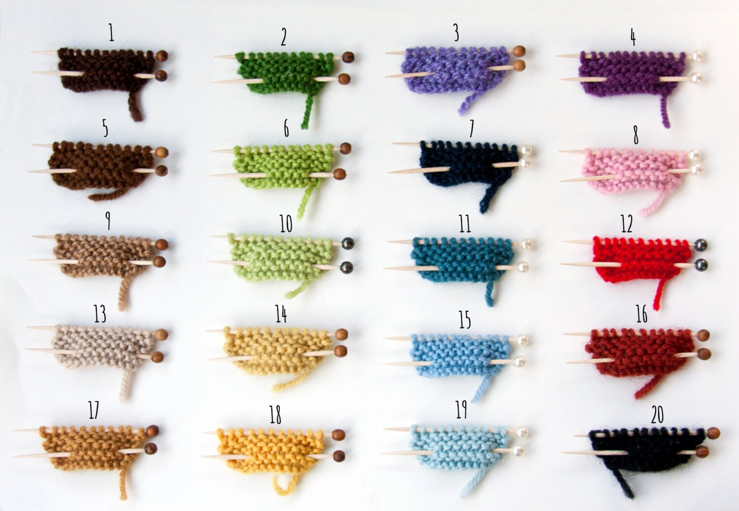 Knitting Pin Set of 3 Pieces Pure Wool - Etsy