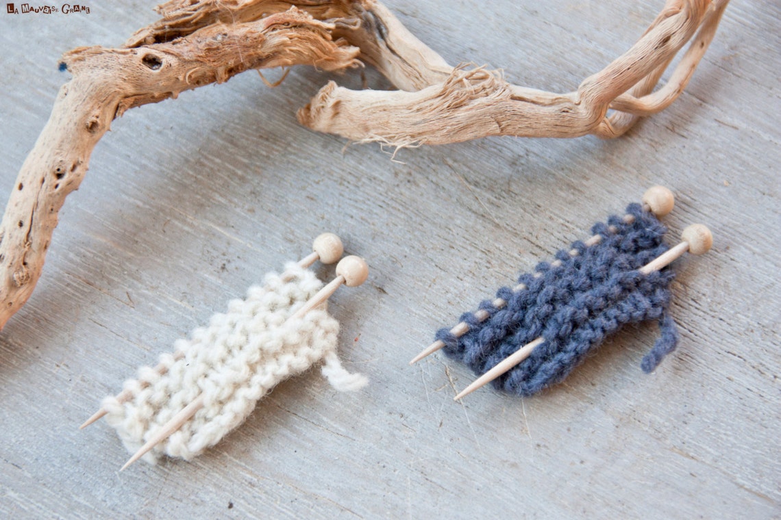 Knitting Pin Hand Knitted Using Lamb's Wool Yarn From | Etsy