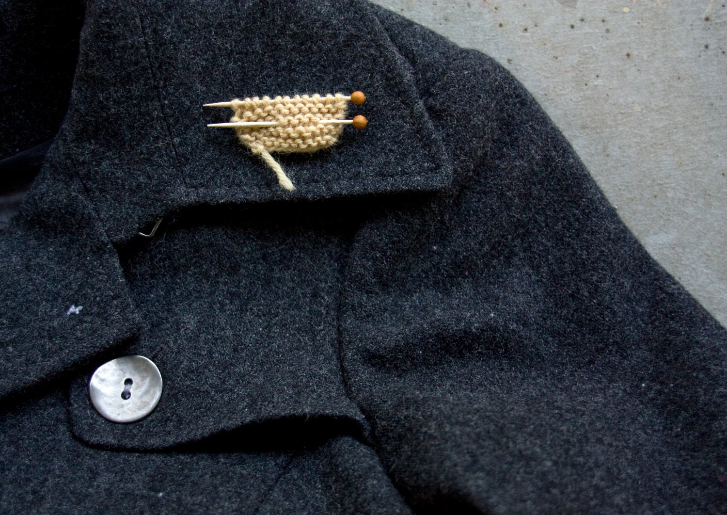 Knitting Pin Pure Wool - Etsy
