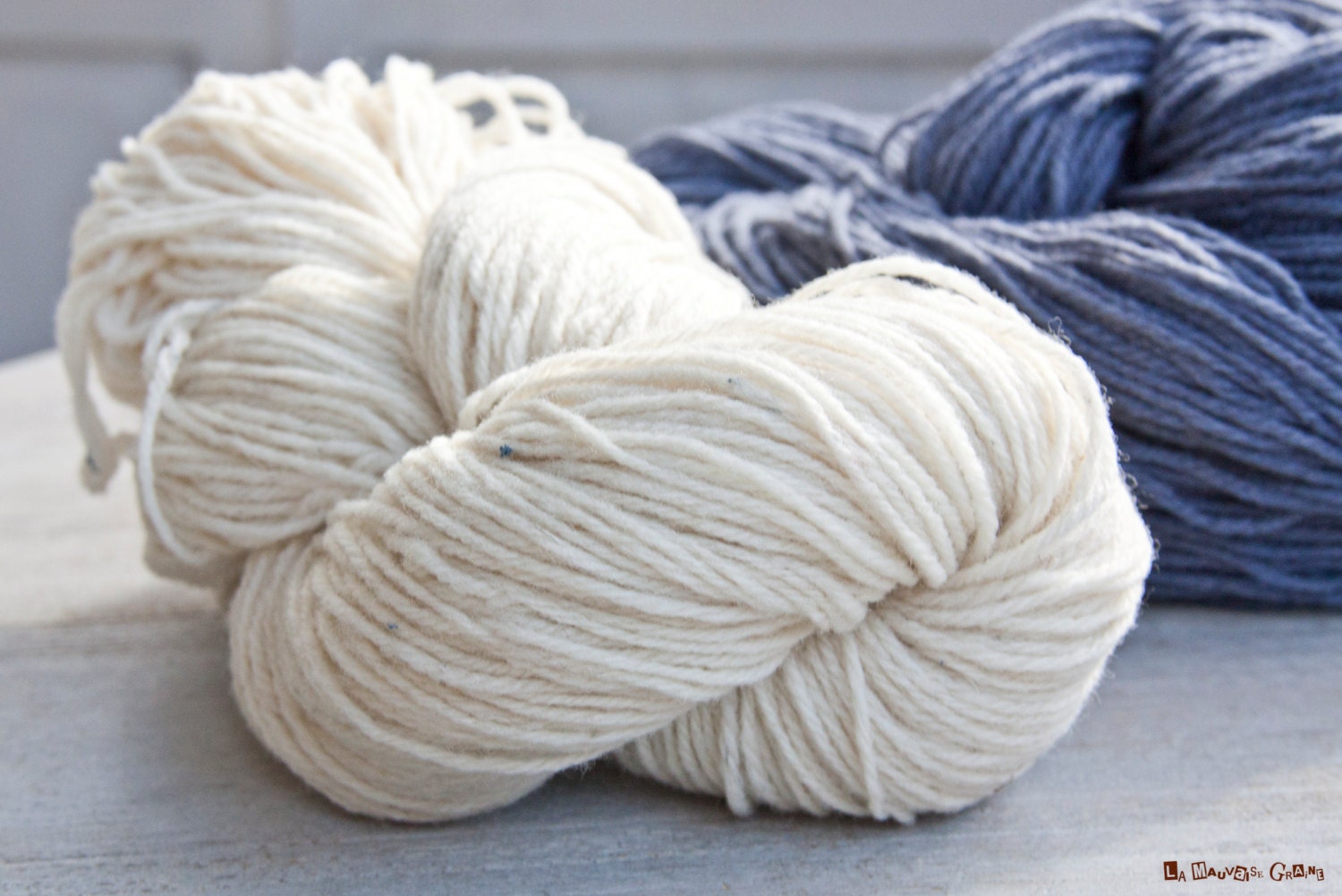 French knitted wool bracelet using lamb's wool yarn from | Etsy