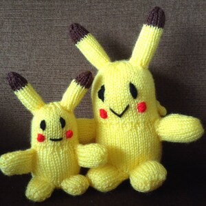 Pokémon Pikachu Toy Knitting Pattern by Elaine Munn - Etsy