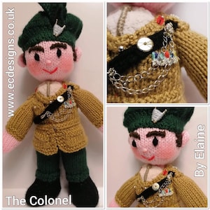 Royal Irish Regiment Soldier & the Colonel Toy Knitting Pattern - Etsy