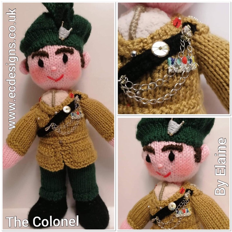 Royal Irish Regiment Soldier & the Colonel Toy Knitting | Etsy